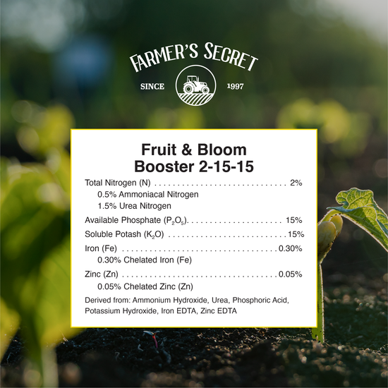 Farmer's Secret Fruit & Bloom Booster; Super Concentrated Fertilizer